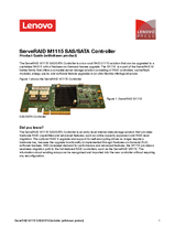 ServeRAID M1115 SAS/SATA Controller (withdrawn product) > Lenovo Press