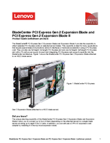 BladeCenter PCI Express Gen 2 Expansion Blade and PCI Express Gen 2 ...